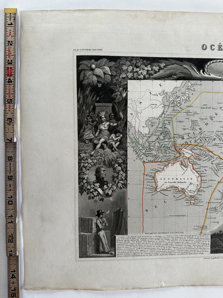 Oceania Australia Pacific islands 1845 decorative pictorial map – Brian ...