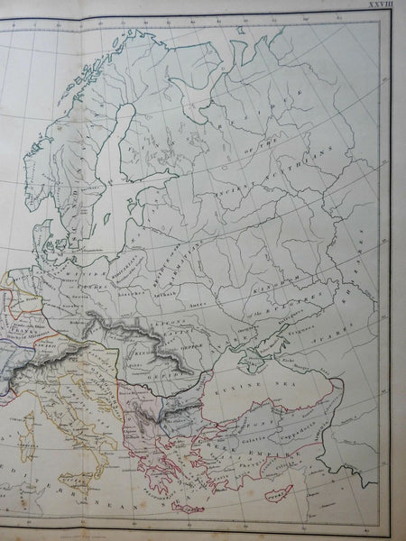 Europe in the 6th Century Migration Period Franks 1855 Philip Historic ...