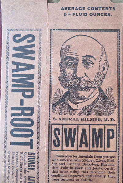Dr. Kilmer's Swamp Root bottle rare Box 1906 Patent Medicine advertisi ...