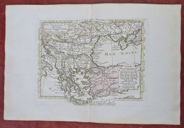 Turkey in Europe Ottoman Empire Balkans Greece 1761 rare Delisle Buach ...