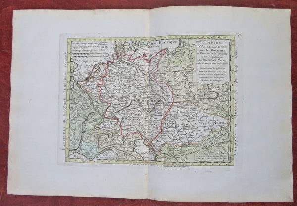 Holy Roman Empire Germany Hungary Austria 1761 Delisle Buache rare col ...