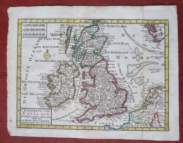 British Isles Ireland United Kingdom England Wales Scotland c. 1735 De ...