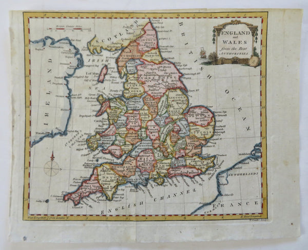 England & Wales London Cardiff York Manchester c. 1770-80 Conder hand ...