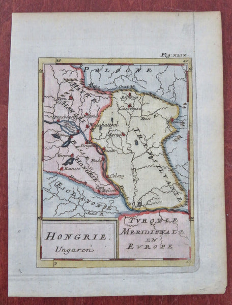 Kingdom of Hungary Ottoman Empire Transylvania Budapest 1685 Mallet ma ...