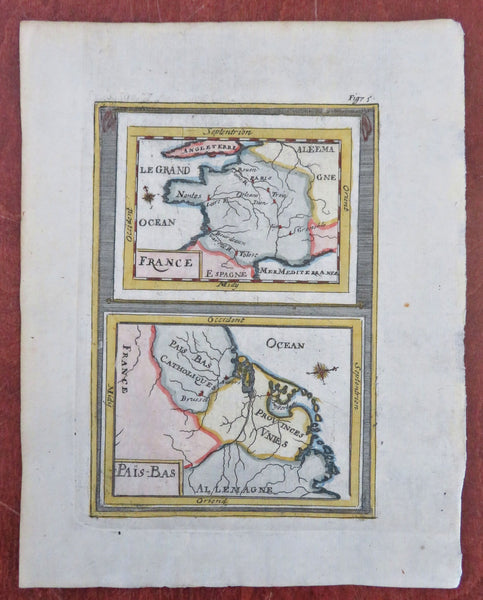 Low Countries & France Bourbon France Netherlands Belgium 1685 Mallet ...