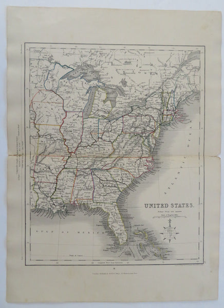 Eastern United States Antebellum Railroad Network Wisconsin c. 1840 Ar ...