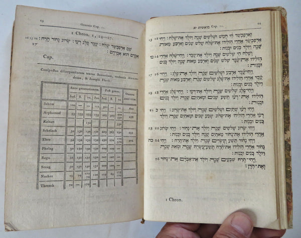 Old Testament Hebrew Bible 1806 rare Vienna religious book Hebrew & La ...