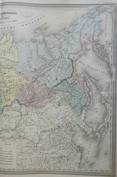 Russian Empire Europe & Asia Poland Ukraine c. 1863 Dufour & Dyonnet f ...