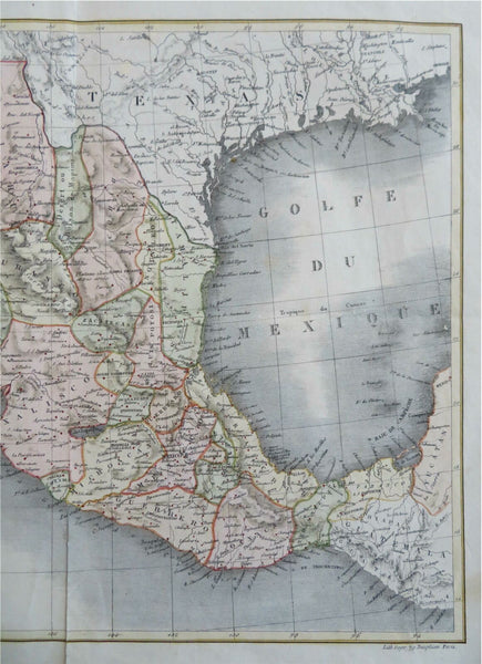 United Mexican States Mexico City Vera Cruz Rio Grande 1862 Goyer map ...