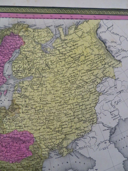 Europe France Germany Ottoman Empire Russia 1848 Cowperthwait Mitchell ...