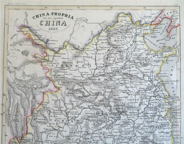 Qing Empire China Beijing Peking Hong Kong Macao Canton 1850 engraved ...