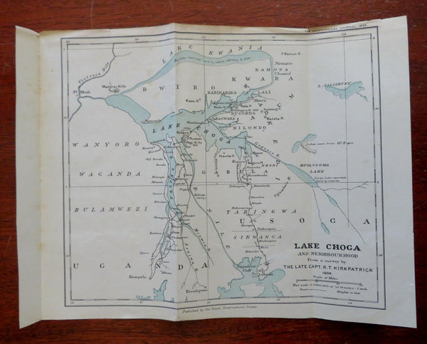 Lake Kyoga Uganda African Great Lakes Region 1899 Kirkpatrick small fo ...