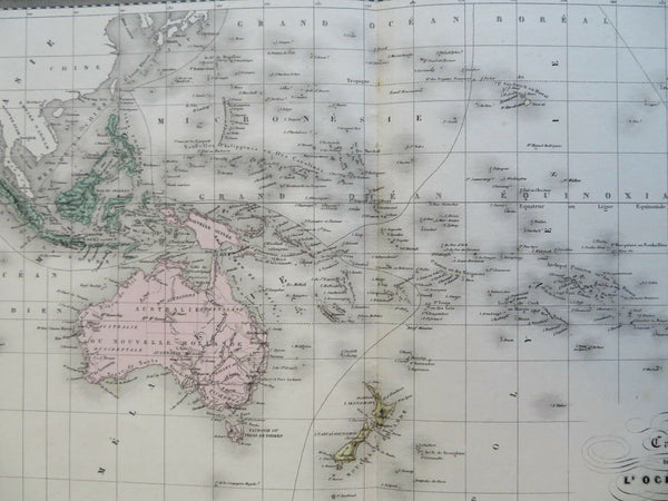 Oceania Australia New Zealand Polynesia Indonesia Hawaii c. 1870 Sarra ...
