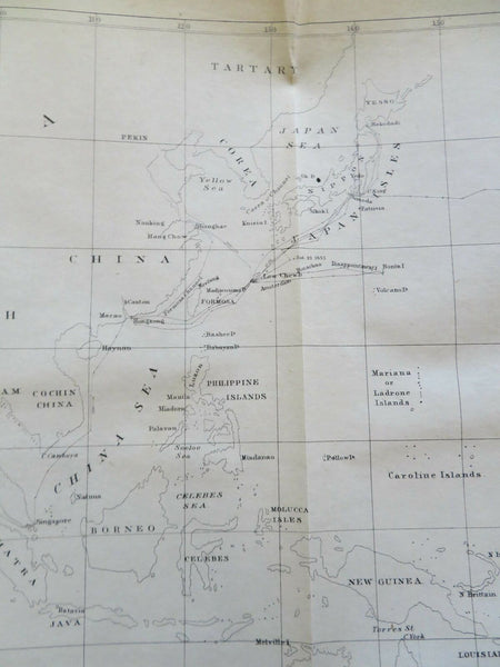 U.S. Japan Expedition Commodore Perry 1856 Flagships Route Southeast A ...