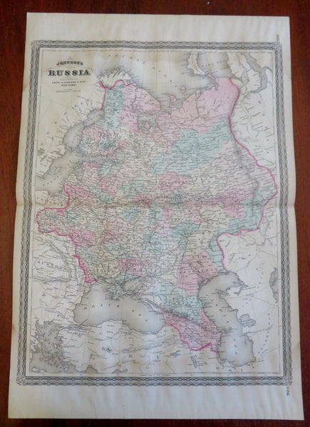 Russian Empire Poland Ukraine Finland Caucasus Moscow 1879 Johnson sca ...