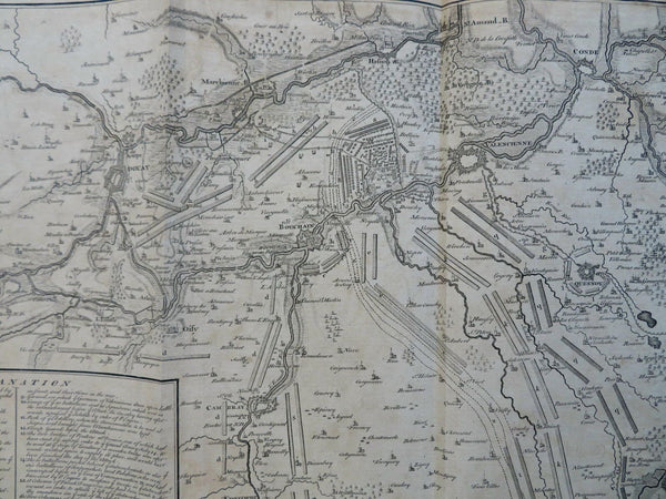 Prince Eugene & Marshal Villars French Troop Movements c. 1740-50 camp ...