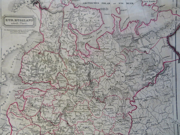 Russian Empire St Petersburg Moscow Archangelsk Finland Novgorod 1860 ...