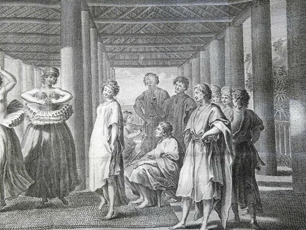 Dancing Women Ulitea Pacific Islands Instruments House Interior 1774 p ...