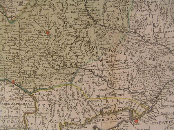 Moscow Russia Lithuania Poland Moscovie c.1790 Elwe folio antique hand ...