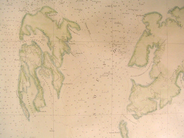 Chesapeake Bay Potomac River to Pocomoke Sound 1859 U.S.C.S. old nauti ...