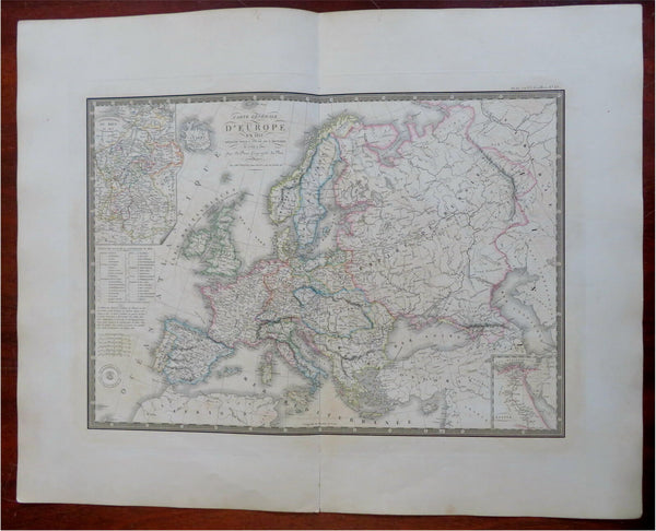 Napoleonic Europe in 1813 French Empire Egypt 1826 Brue large detailed ...