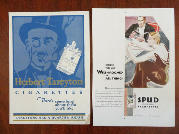 Assorted Cigarette Ads c. 1925-35 period advertisements lovely lot x 1 ...