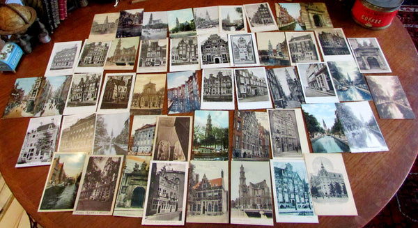 Amsterdam Holland 50 old postcards c.1910-50's nice city views great l ...