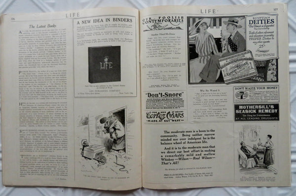 Kissing Counter cartoons 1916 Life Magazine complete issue wonderful p ...