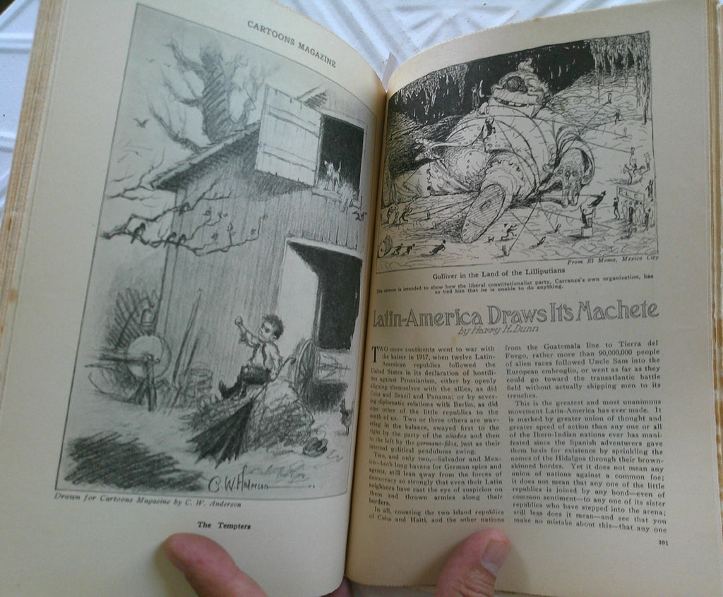 Cartoons magazine 1918 Bolsheviks Russian Revolution WWI Suffragettes ...