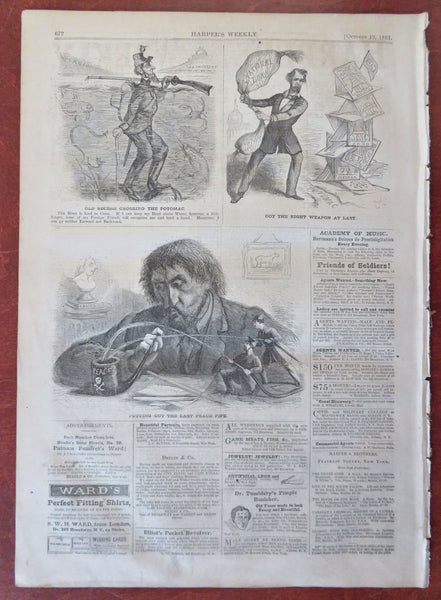 U.S. Treasury Iron clad Gunboats War Maps 1861 Harper's Civil War news ...
