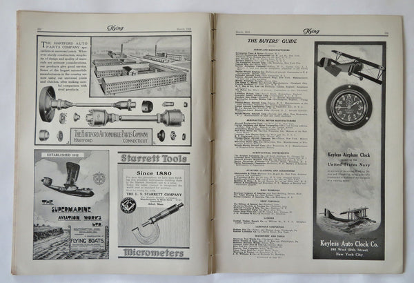 Zeppelins & Biplanes Air Show Aviation 1919 rare Flying Magazine picto ...