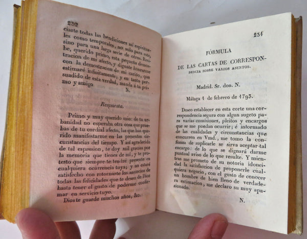 Style & Writing Guide Spanish Juvenile School Book 1835 vellum binding ...