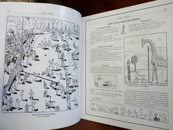 VooDoo Magazine Wow cover 1921 Norman Rockwell art MIT student magazin ...