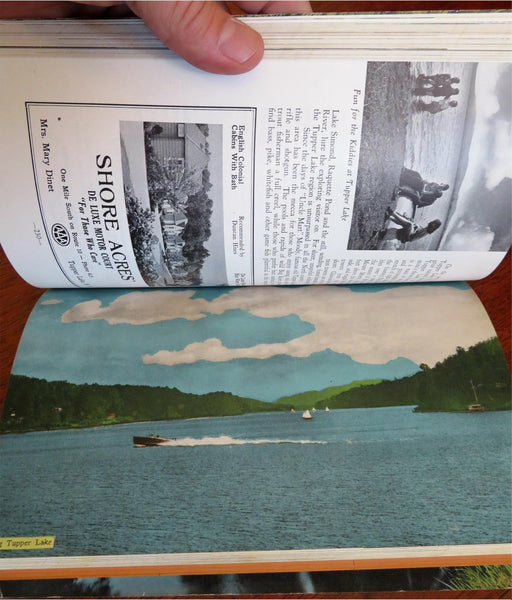 Adirondack Guide New York 1948 illustrated travel guide local history ...