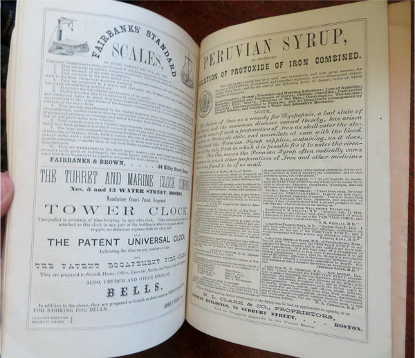 Illustrated Pilgrim's Almanac 1860 Boston American periodical calendar ...