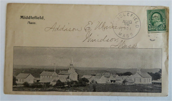 Middlefield Mass. Cattle Show Old Home Week 1901 Vintage Advert w/ env ...