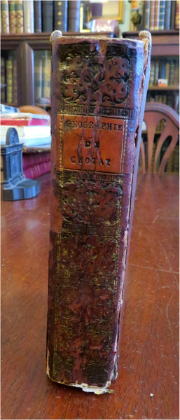 Napoleonic France Geography Book 1809 leather atlas w/ 16 world maps ...