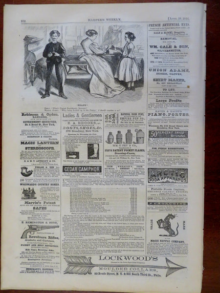 Civil Rights Bill Passage Reconstruction Era newspaper 1866 complete i ...