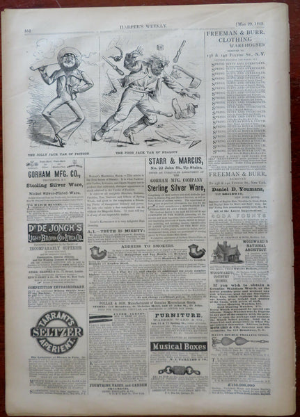 Transcontinental Railroad completed Harper's Reconstruction newspaper ...