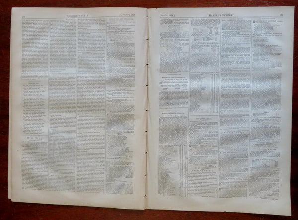 Gold Hunting Cartoons Holy Land Travel Harper's newspaper 1858 complet ...
