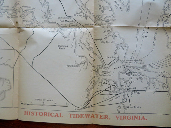 Jamestown Expo Hampton Roads VA 1907 rare Fair booklet w/ 2 promotiona ...