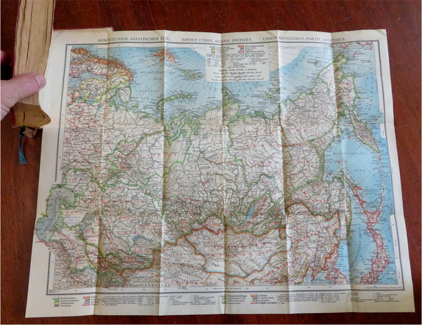Russia 1929 USSR Soviet Union Tourist nice Travel Guide 6+ maps Lening ...