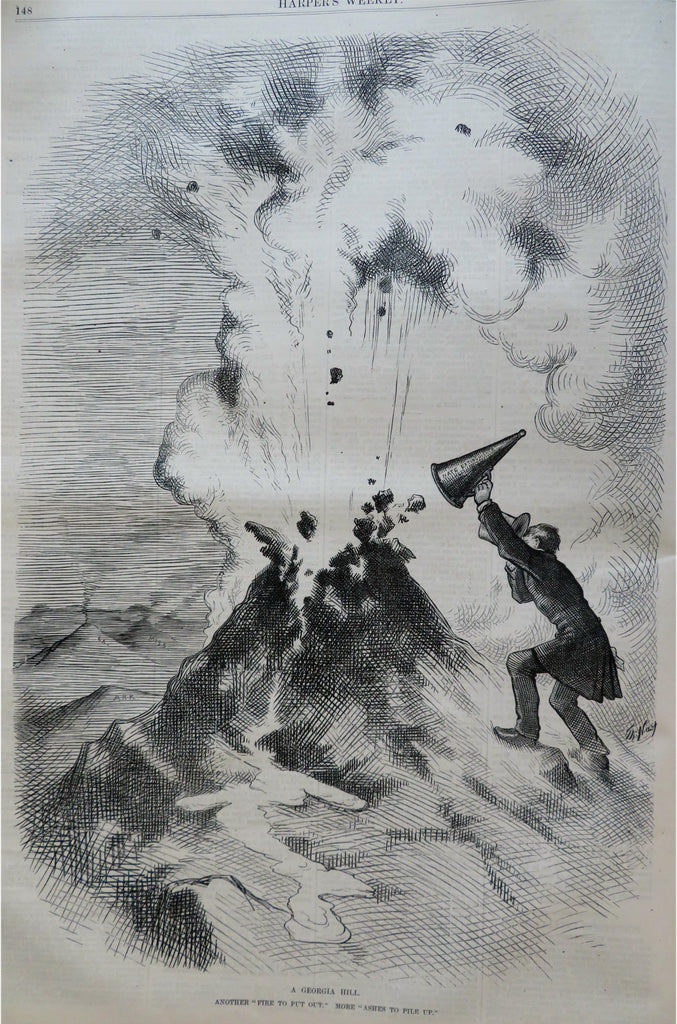 New York City 100 Years Ago Map Harper's Reconstruction Nast art 1876 ...