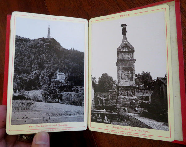 Trier Germany Tourist Souvenir Album 1888 street scenes architectural ...