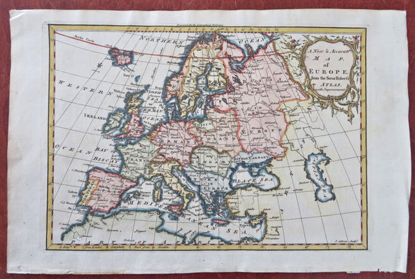 Europe Holy Roman Empire British Isles Poland Hungary 1759 Gibson deco ...