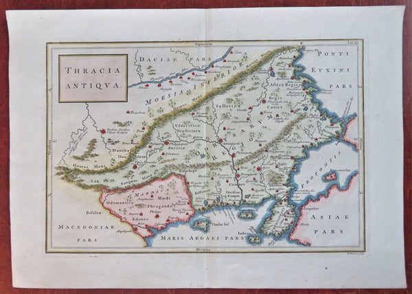 Thrace Roman Province Macedonia Byzantium Adrianople 1768 Seale histor ...