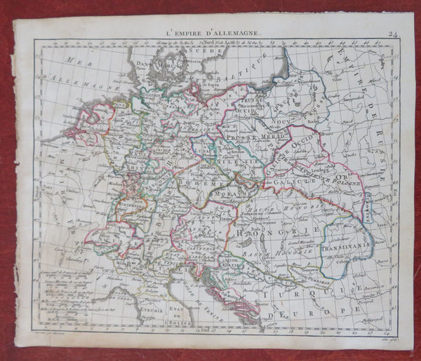 Holy Roman Empire Germany Austria Hungary Switzerland 1806 Herisson Gl ...