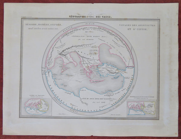 Ancient Greek World Argonauts Ulysses Homer Hesiod Orpheus 1846 histor ...