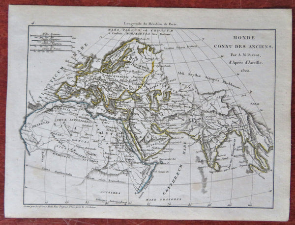 Ancient World Europe Africa Middle East India 1822 D'Anville historica ...