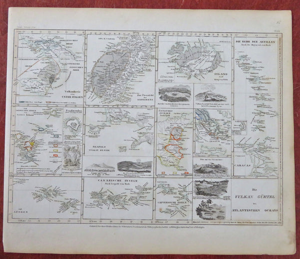 Volcanoes of the Atlantic Ocean Azores Cape Verde Canary Islands c. 18 ...
